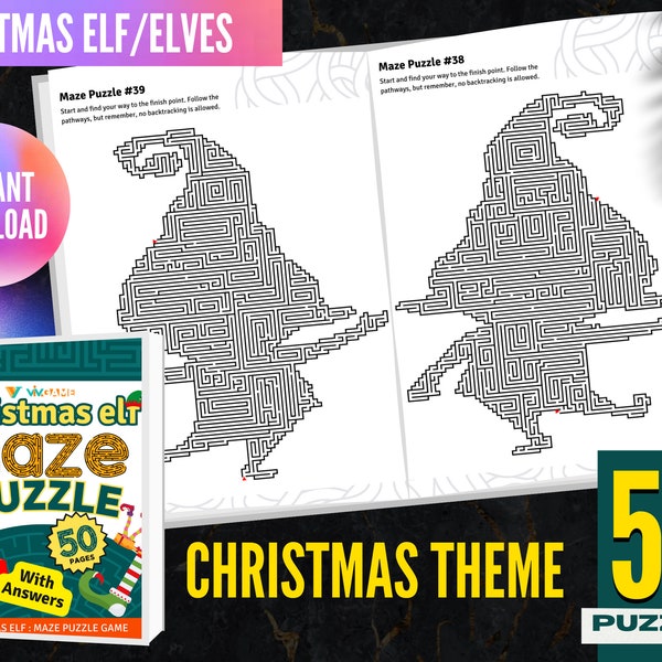 Elf Maze Puzzle - Etsy