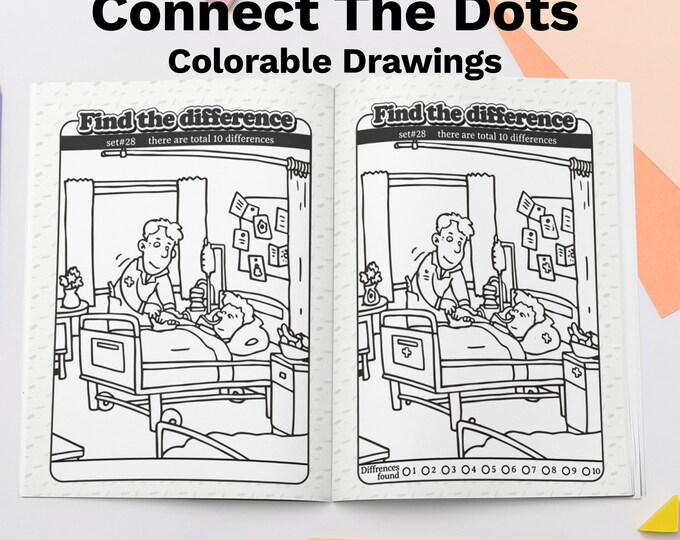 Train Spot the Difference Printable Pages, Find the Difference Instant ...