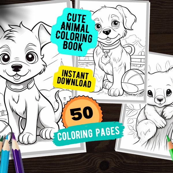 Pdf Coloring Pages - Etsy