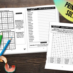 100 Soccer Football Movie Puzzle, Instant Download, Word Search ...