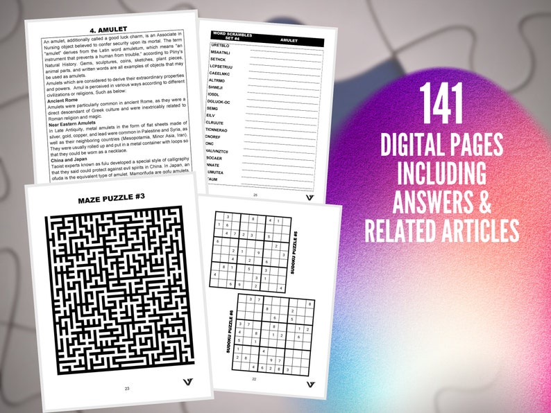 120 Ancient Egypt-themed Word Puzzle Game Bundle Vol. 1 | Printable PDF ...