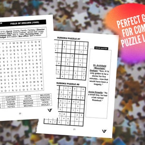 100 Baseball Movie Puzzle Printable PDF, Instant Download Word Search ...