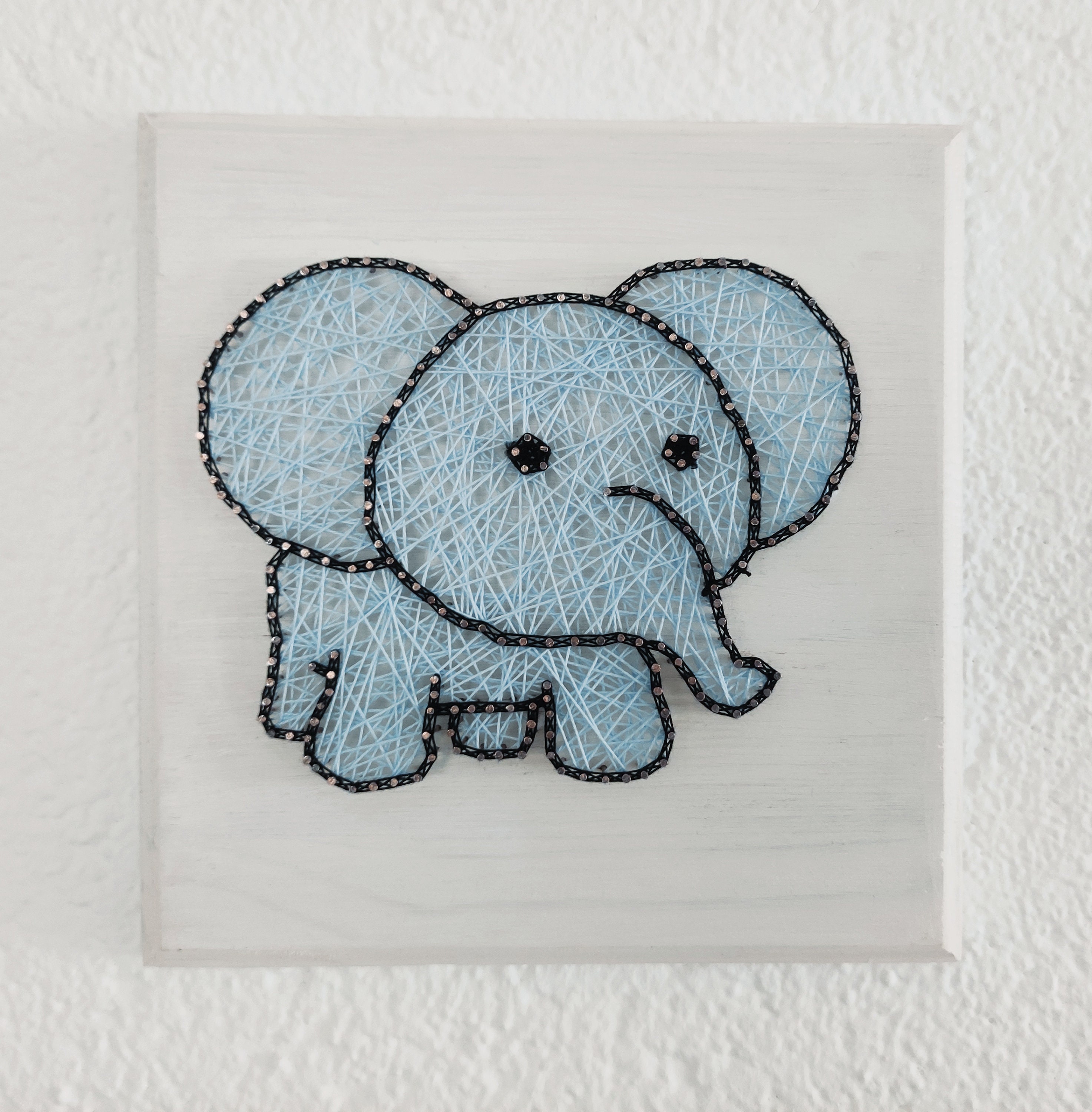 Picture ELEPHANT in String Art Style - Etsy