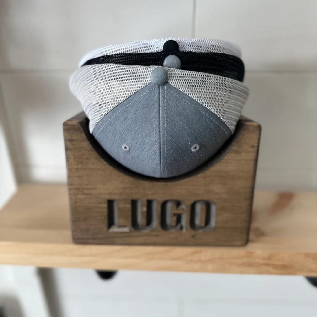 Personalized Wooden Hat Holder, Rustic Engraved Hat Rack - Etsy
