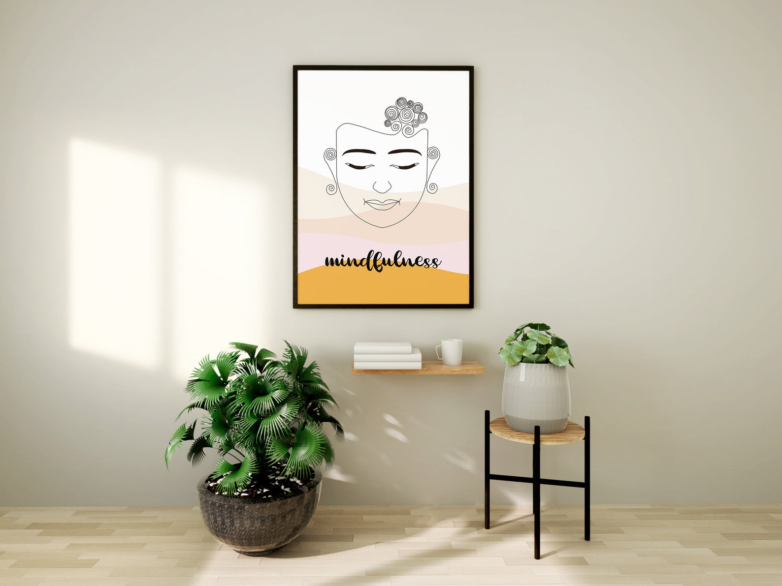 Printable Wall Art, Mindfulness, Minimalist,simple Line Poster, Modern ...