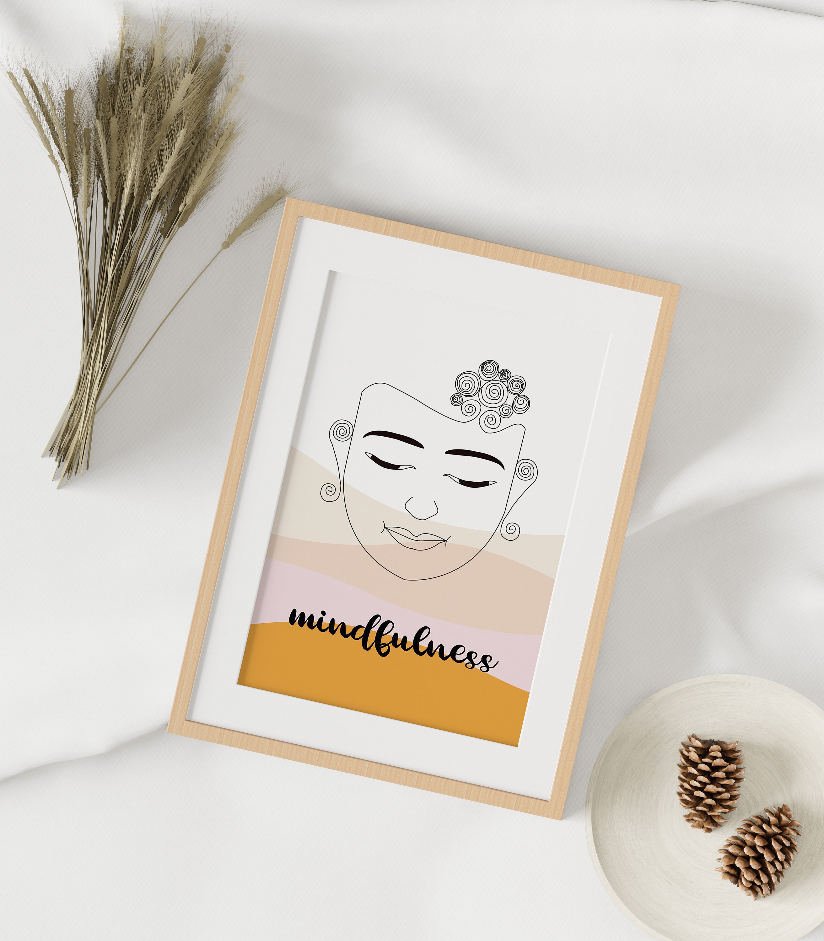 Printable Wall Art, Mindfulness, Minimalist,simple Line Poster, Modern ...