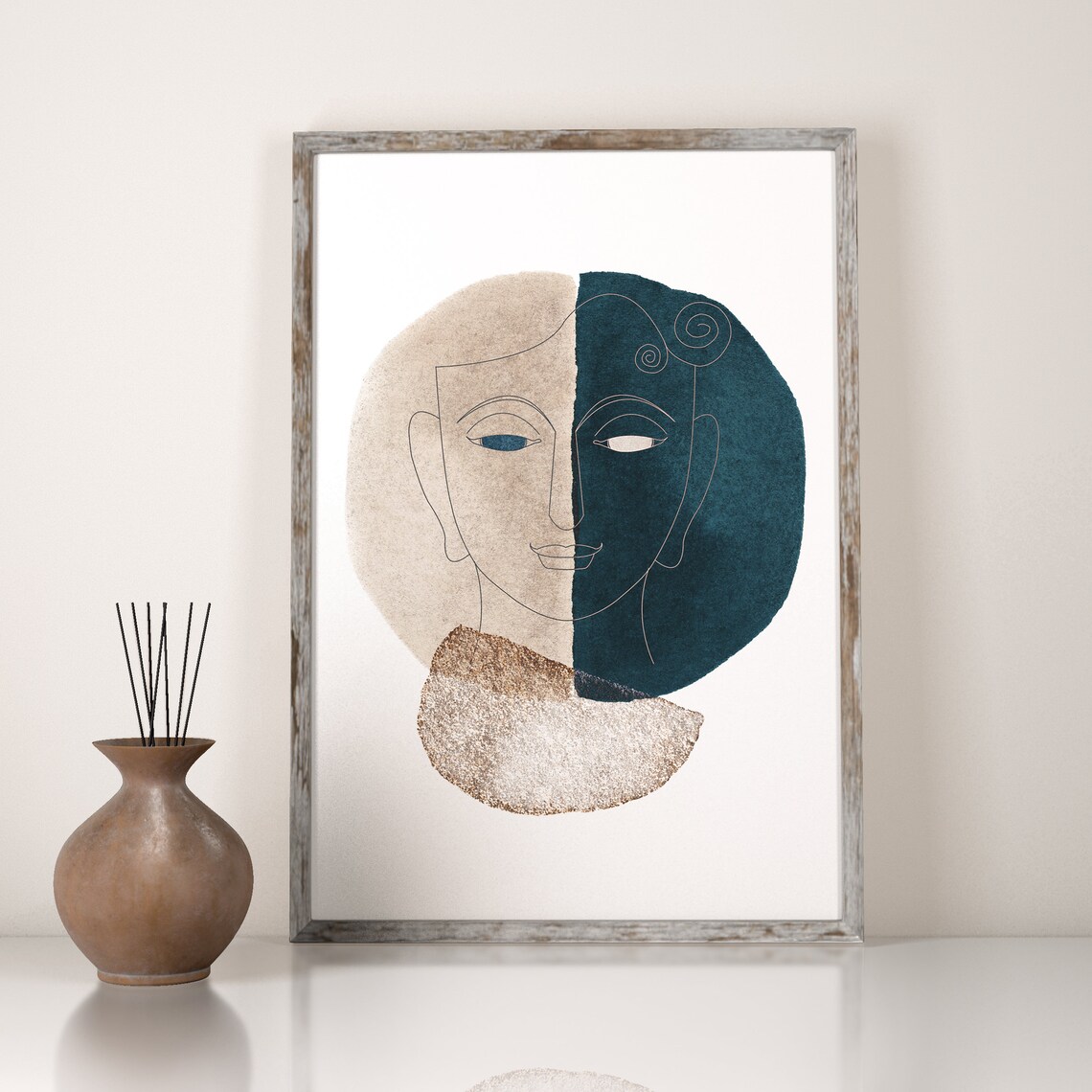 Printable Wall Art, Mindfulness, Minimalist,simple Line Poster, Modern ...