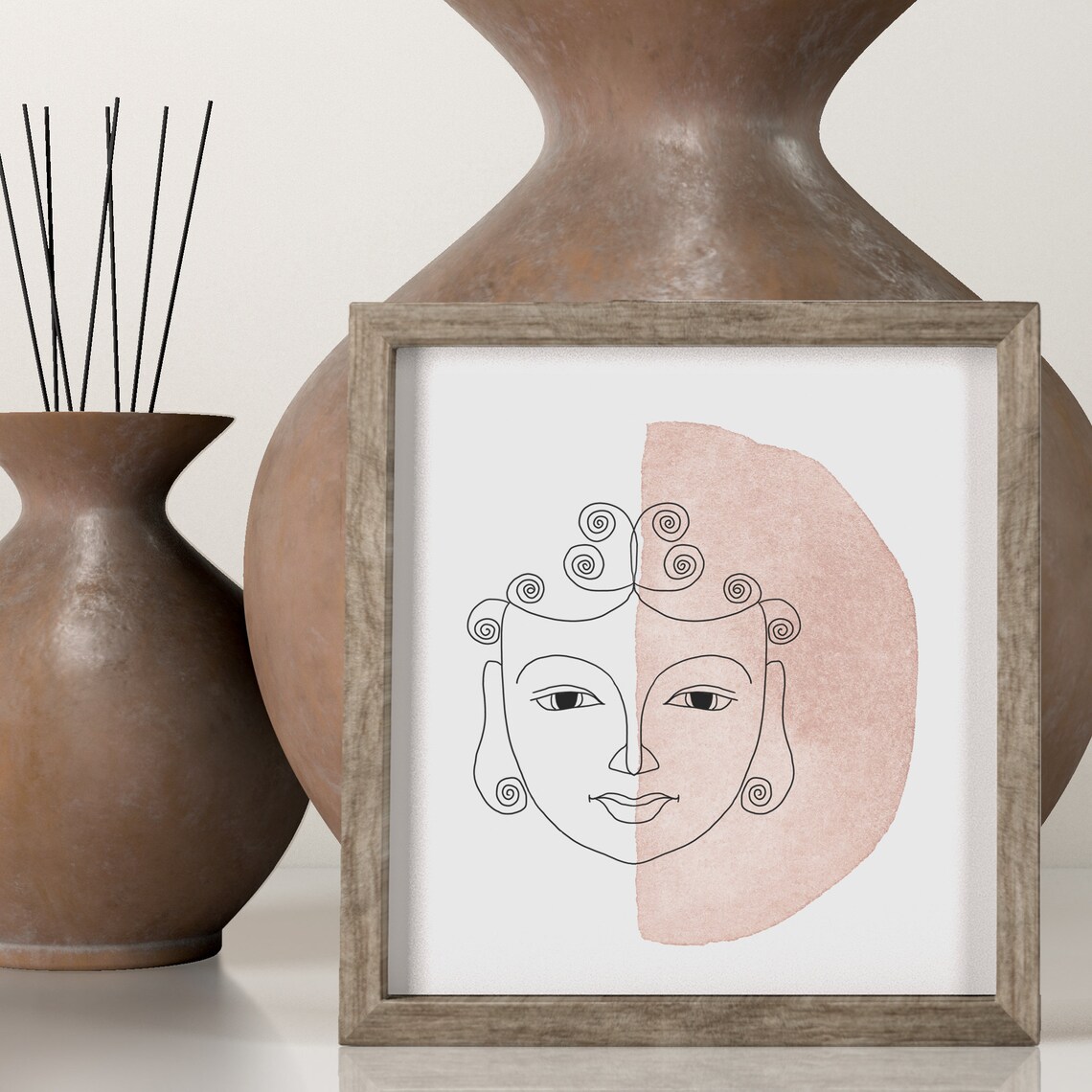 Printable Wall Art, Mindfulness, Minimalist,simple Line Poster, Modern ...