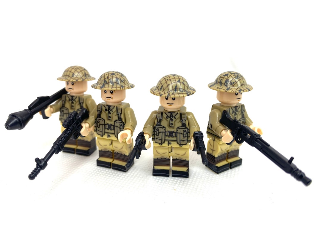 WW2 British Military Soldier Minifigures X 4 Custom - Etsy