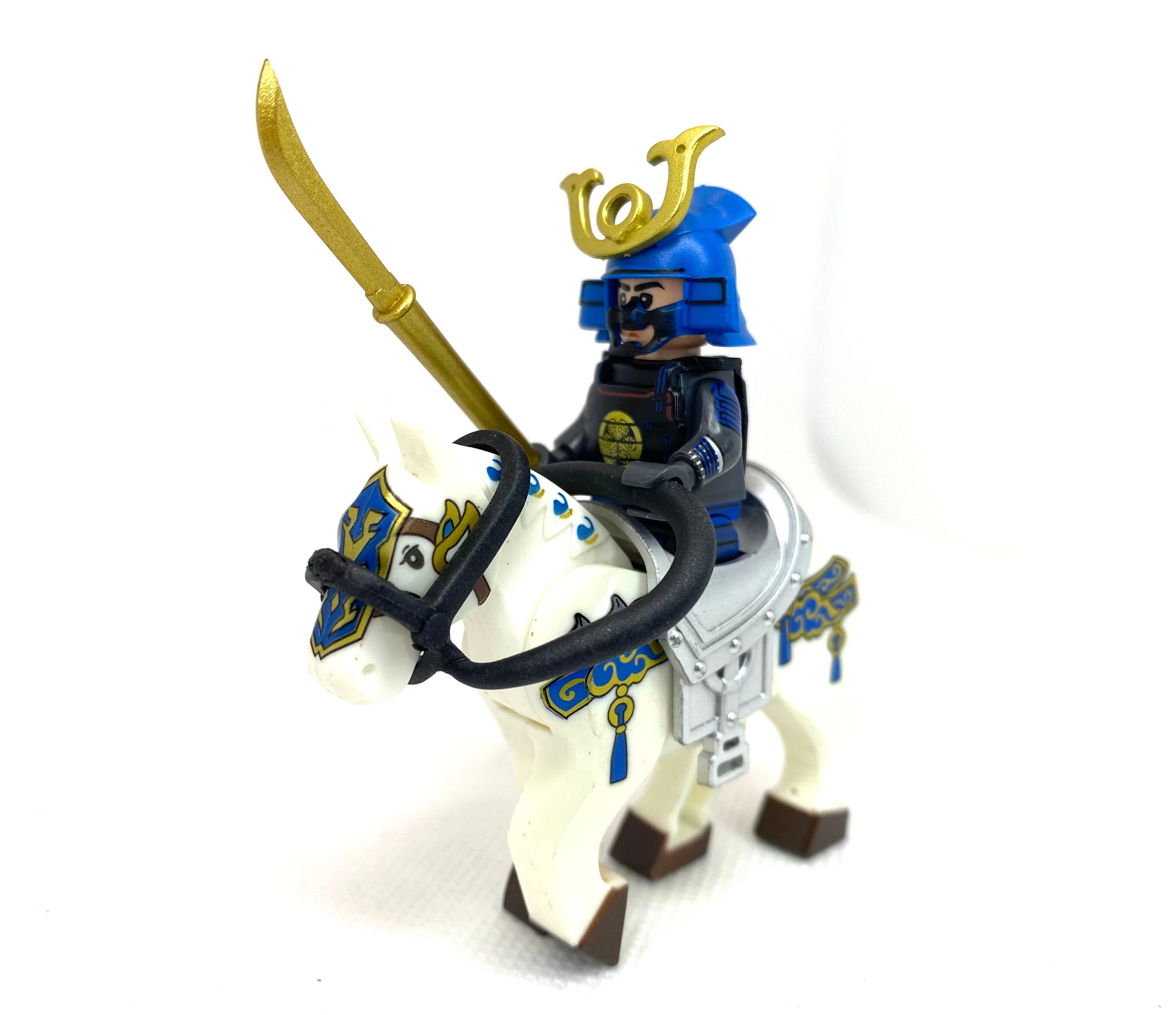 Japanese Samurai Warrior Minifigure Including Horse Custom - Etsy