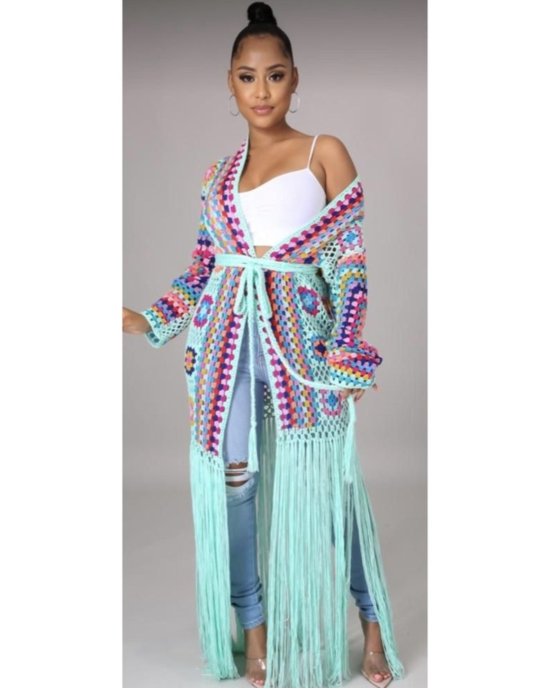 Women's Spring Knit Color Block Cardigan - Etsy