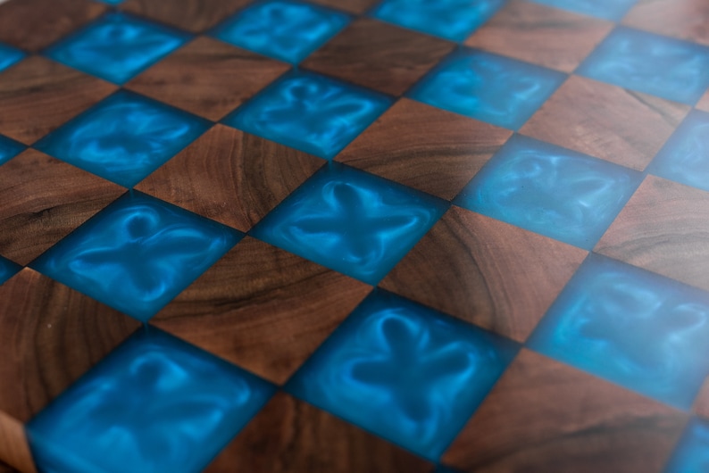 Handmade Large Illuminated Chess Set, Epoxy Resin Chess,unique Chess ...