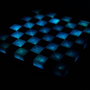 Handmade Large Illuminated Chess Set, Epoxy Resin Chess,unique Chess ...