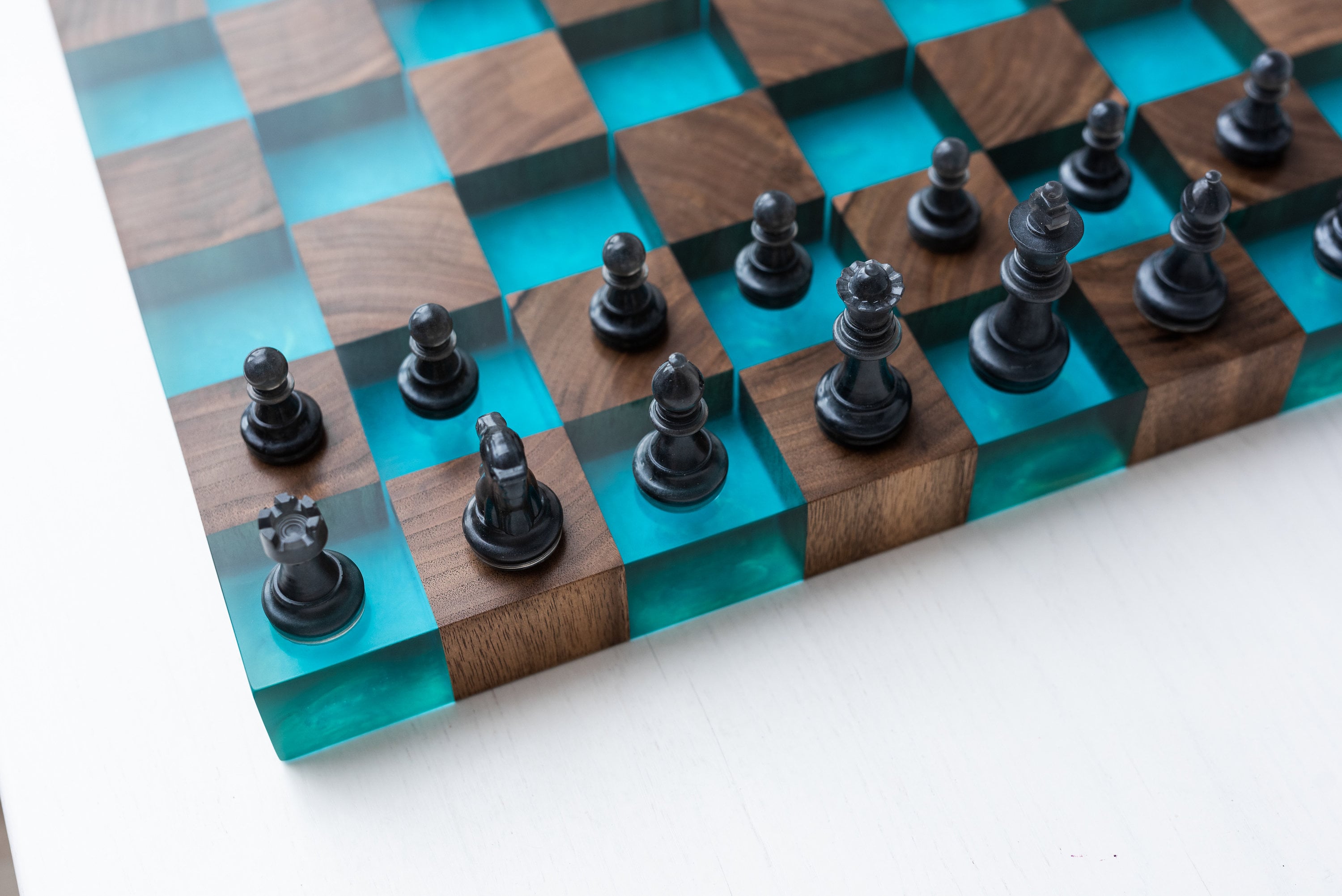 Epoxy Chess Board Epoxy Resin Chess Boardchess Board Unique - Etsy UK