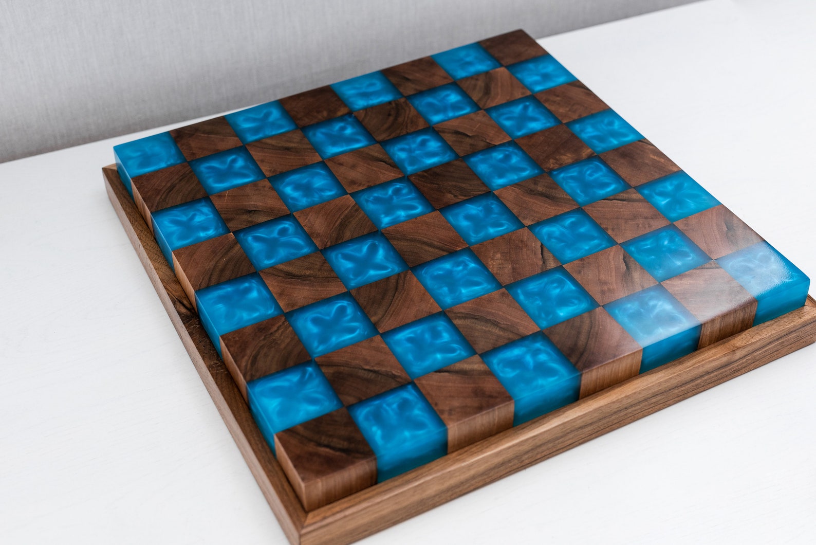 Handmade Large Illuminated Chess Set, Epoxy Resin Chess,unique Chess ...