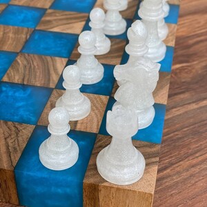 Chess Set Handmade, Custom Chess Board, Resin Chess Set, Unique Chess ...