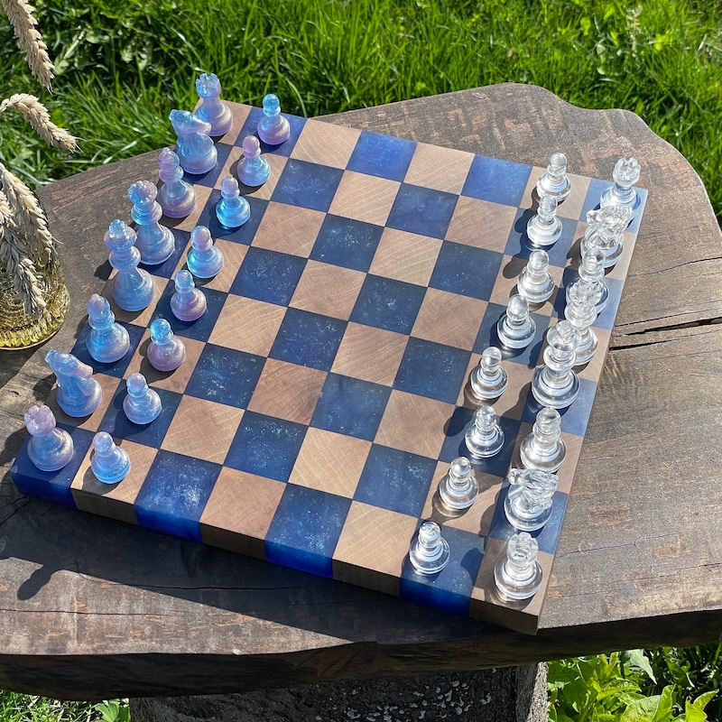 Resin Chess Set - Etsy