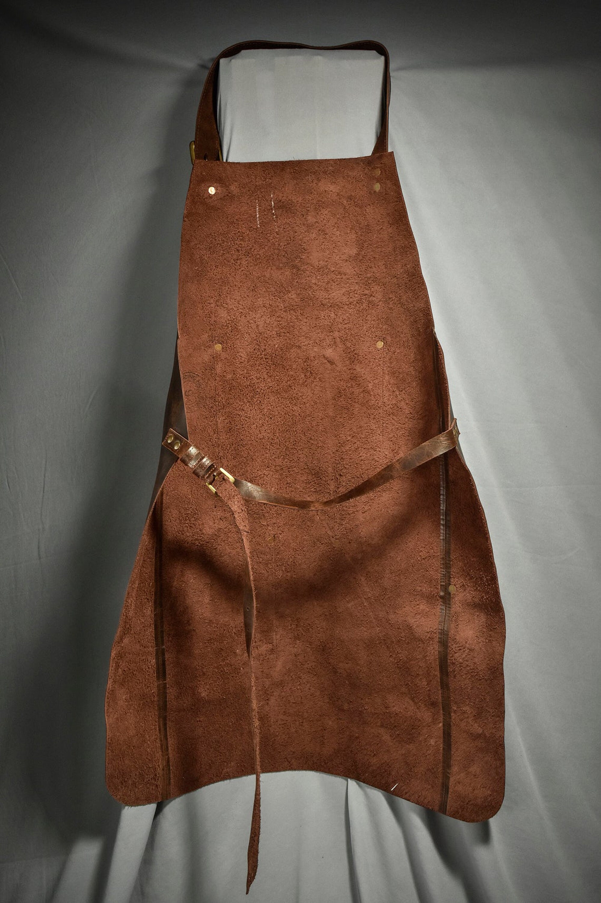 Leather Apron Brown Full Grain Leather Butchers Apron For Etsy