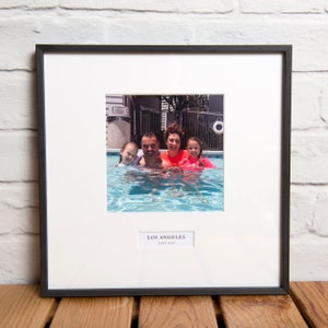 Personalised Photo Frame - Your Photo & Caption Framed and Mounted in ...