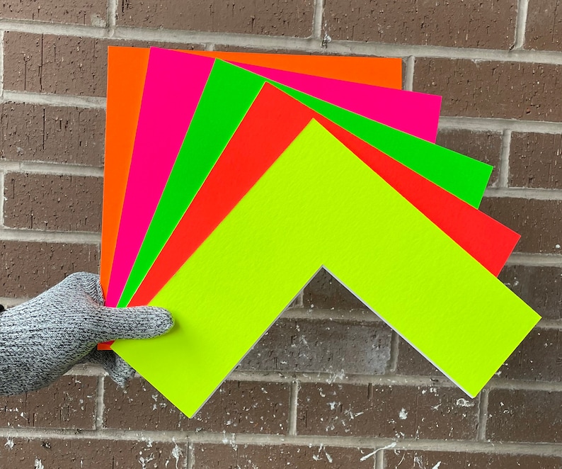 Neon Photo Mounts - Bevel Cut - Odd Size Prints - Made to Measure Any ...