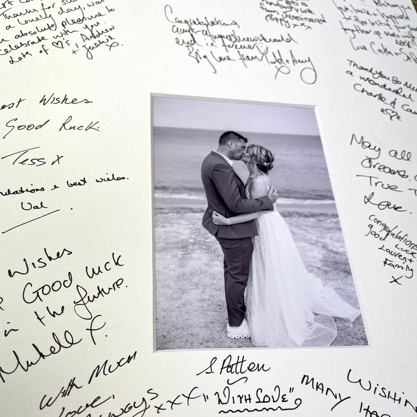 Personalised Wedding Signature Photo Mount Bespoke Mount Boards for ...