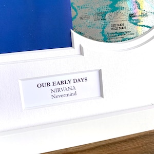 Personalised Album Frame Double Mount for Your CD Cover & Disk With ...