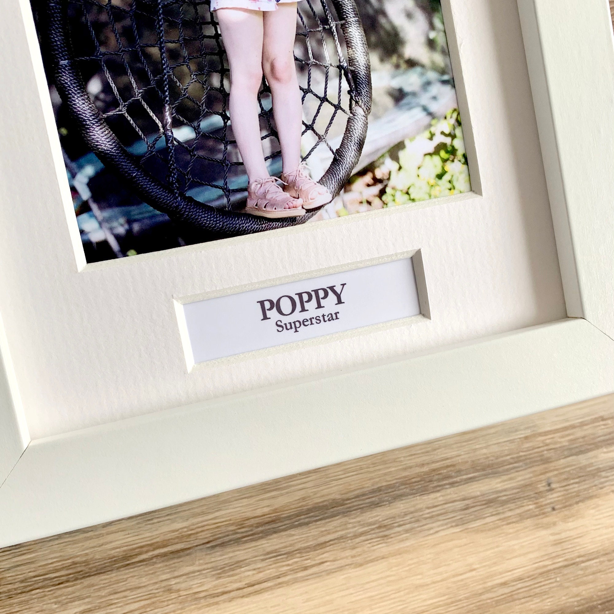 Personalised Photo Frame With Caption: Modern Bespoke Gift - Etsy UK