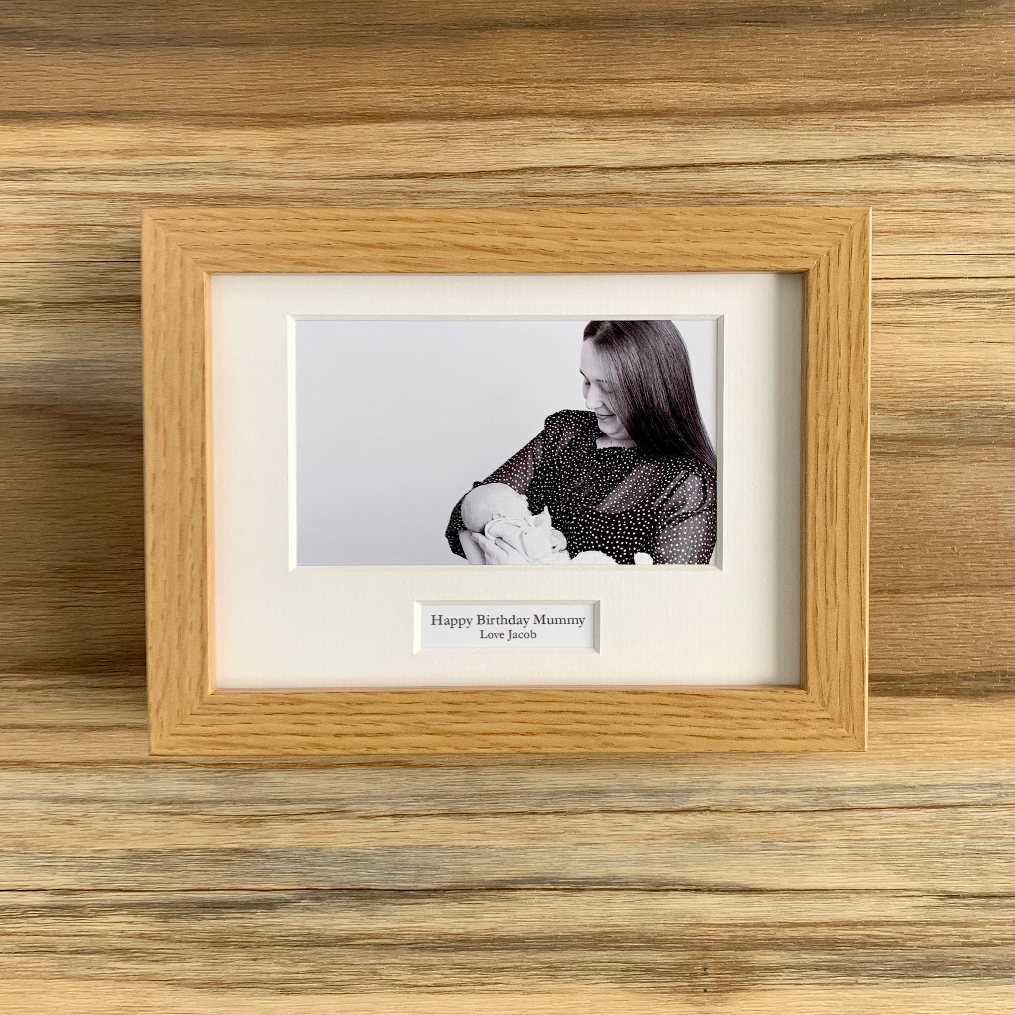 Personalized Photo Frame With Caption: Modern Bespoke Gift - Etsy UK