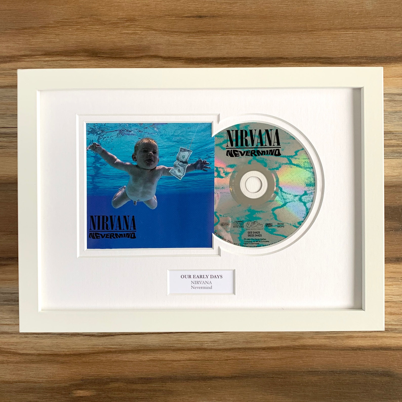 Personalised Album Frame Double Mount for Your CD Cover & - Etsy UK