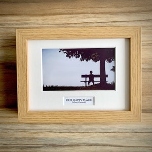 Personalized Photo Frame With Caption: Modern Bespoke Gift - Etsy