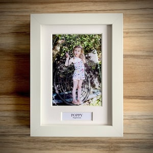 Personalized Photo Frame With Caption: Modern Bespoke Gift - Etsy