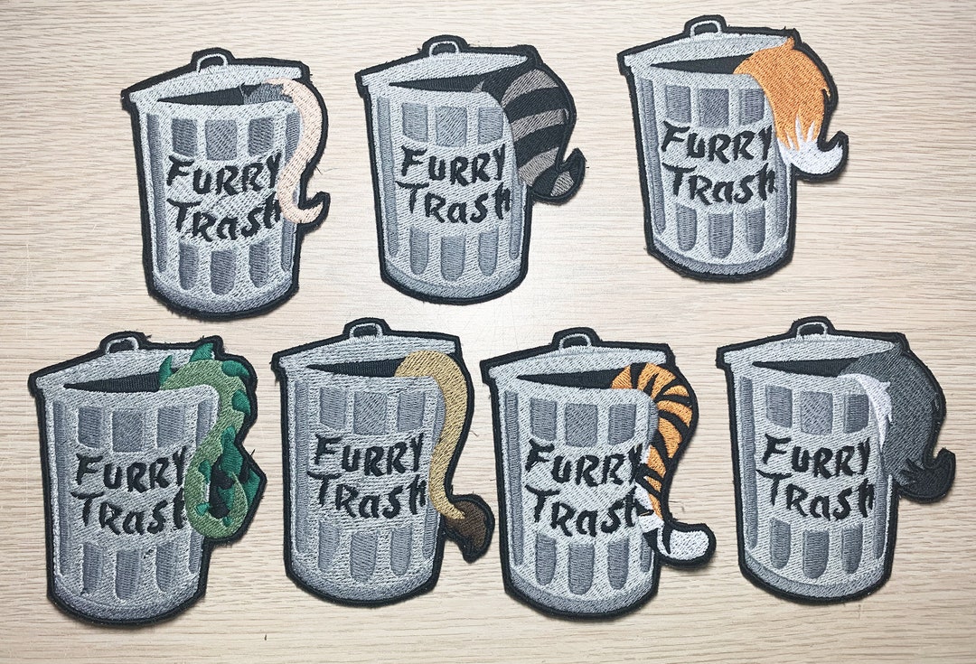 Furry Trash Patches - Etsy