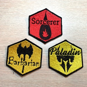 Dnd Class Iron-on Patches - Etsy