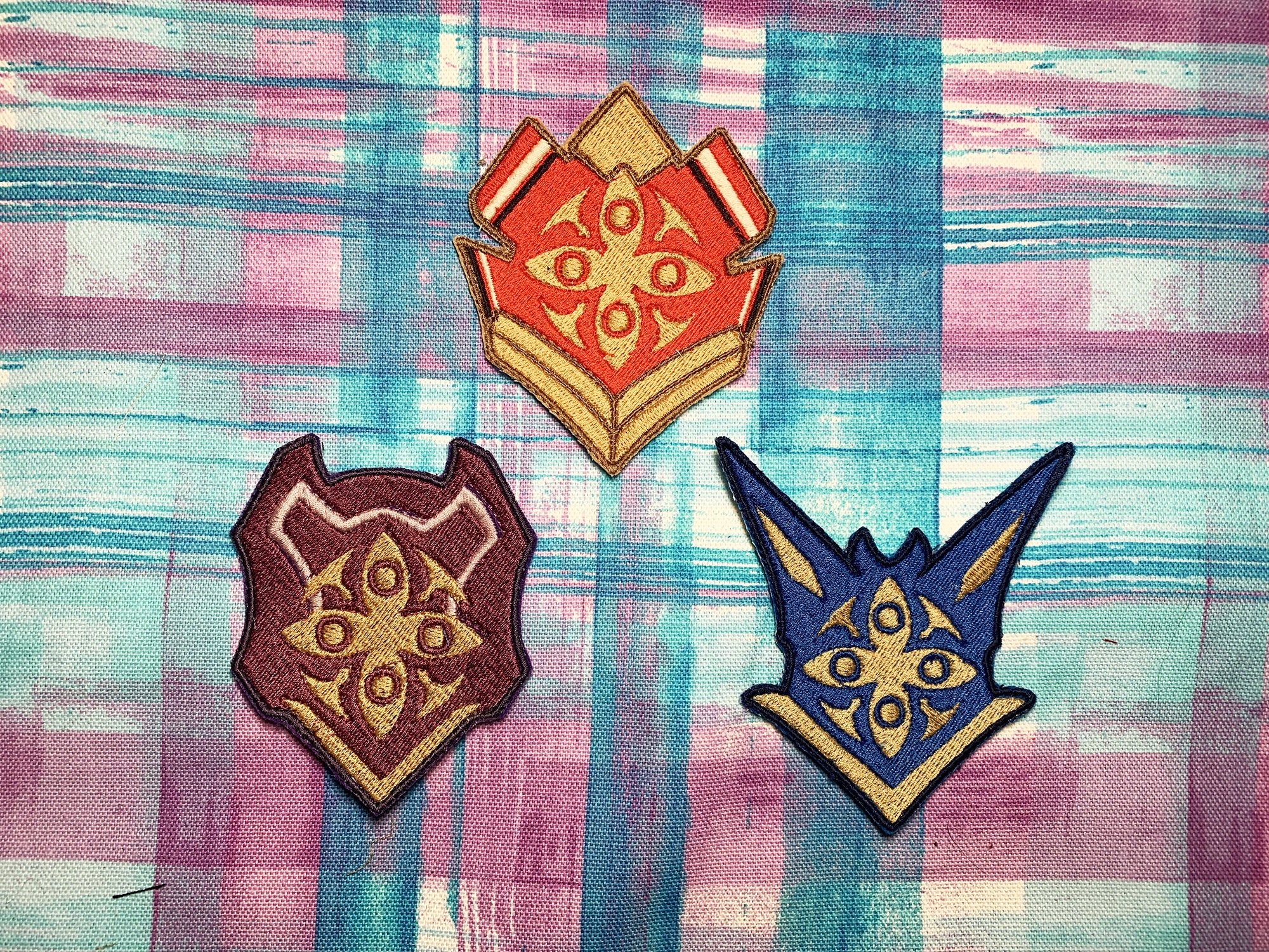 Genshin Impact Fatui Insignia Patches - Etsy België