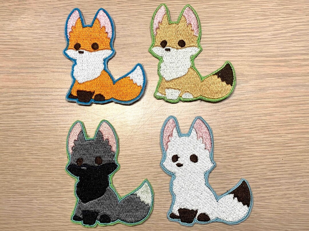 Fox Kit Iron-on Patches - Etsy
