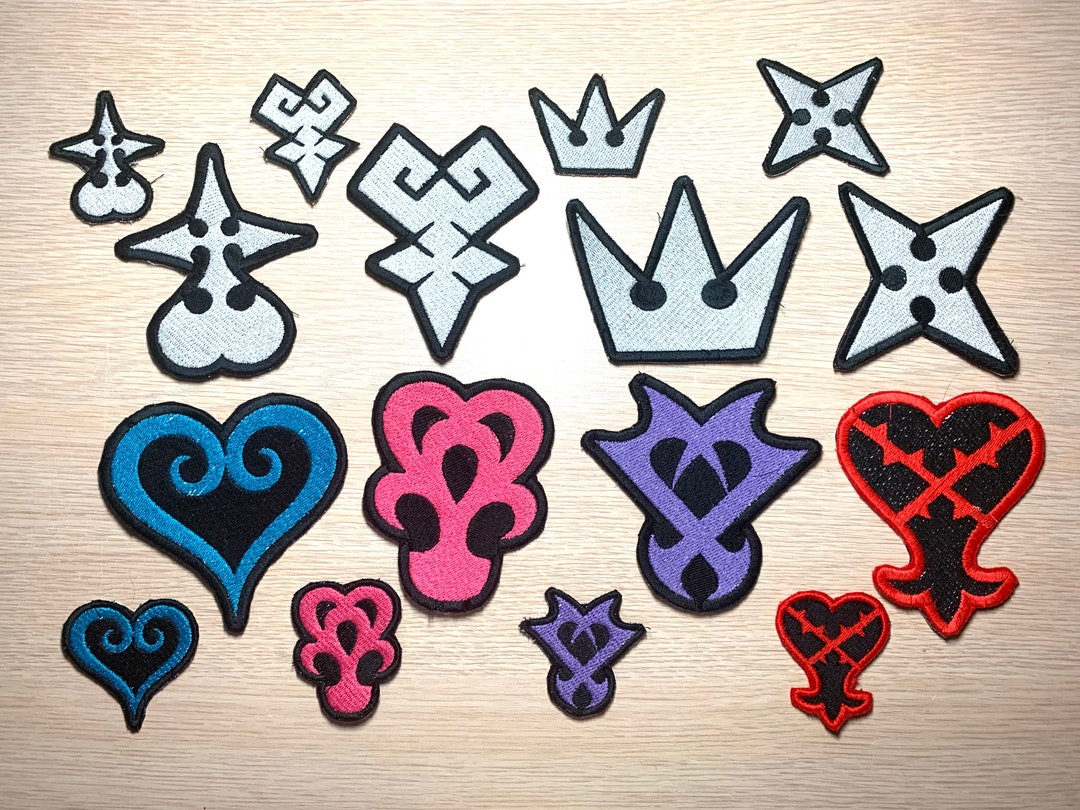 Kingdom Hearts Symbol Patches - Etsy