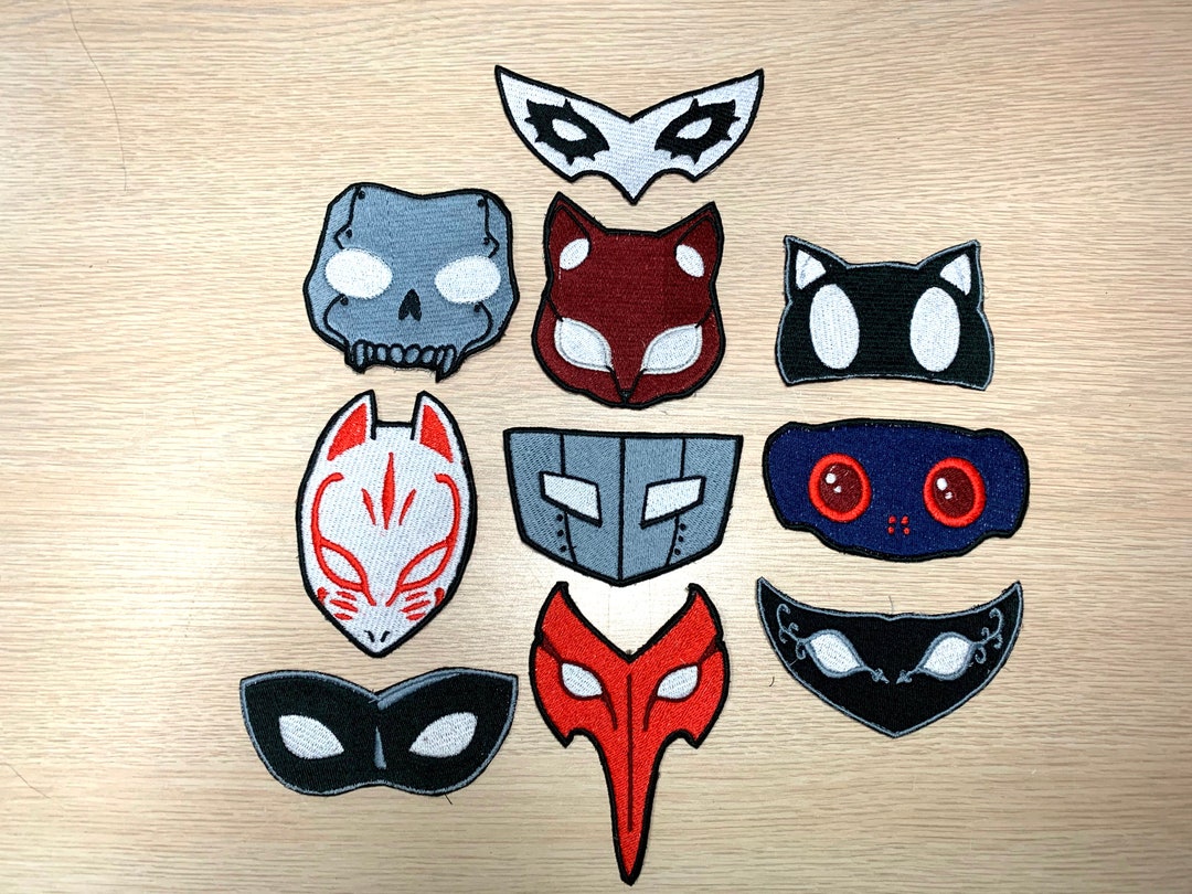 Persona 5 Mask Iron-on Patches - Etsy