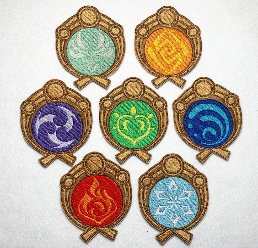 Genshin Impact Vision Patches - Inazuma - Etsy