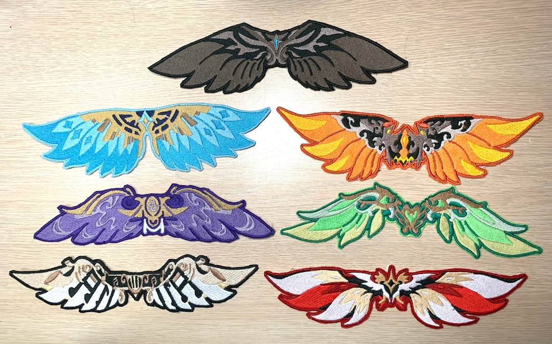 Genshin Impact Wind Glider Iron-on Patches - Etsy