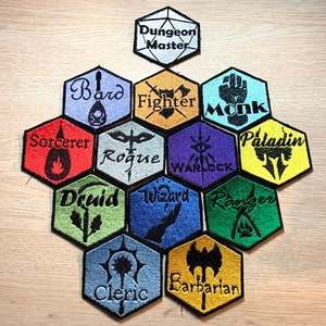 Dnd Class Iron-on Patches - Etsy