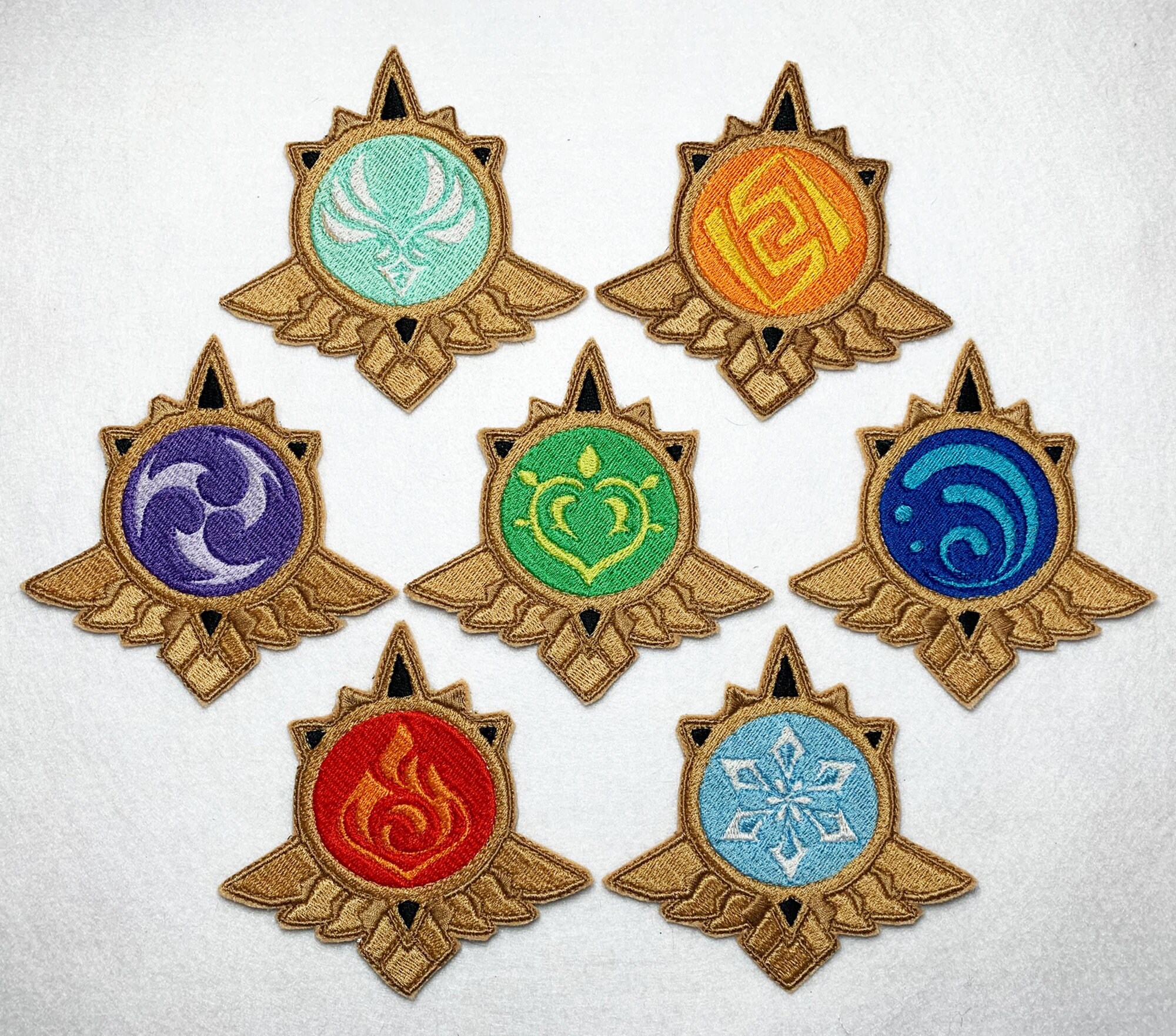 Genshin Impact Vision Patches - Mondstadt - Etsy