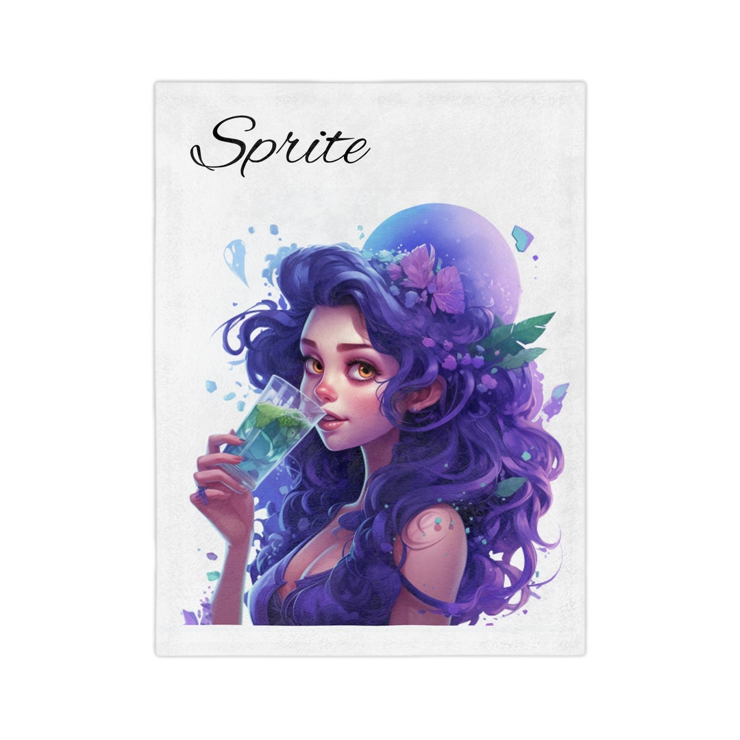 Purple Sprite Velveteen Minky Blanket - Etsy