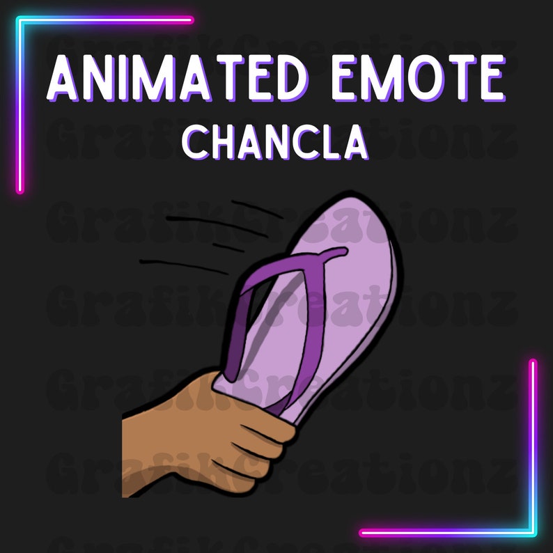 Animated Chancla Emote, Chanclatwitch Emote, Chancla Kick Emote ...