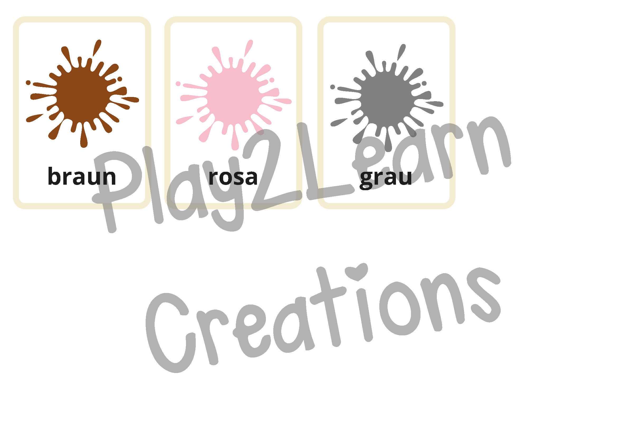 Color Flashcards German Words PDF File Printable Flashcards Homeschool ...