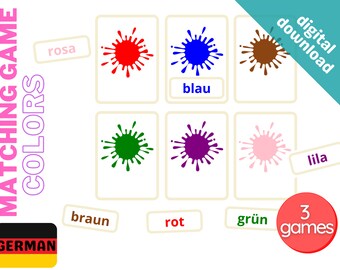 Color Matching Game Homeschool Printable Toddler Learning - Etsy