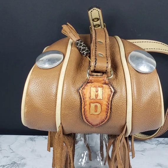 Harley Davidson Handmade Leather Purse Dual Gas Tank … - Gem