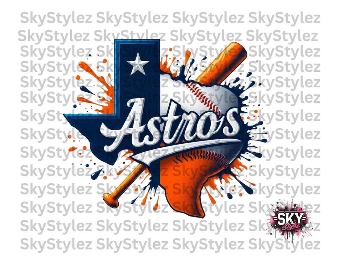 3 Digital Texas Astros Baseball - Etsy
