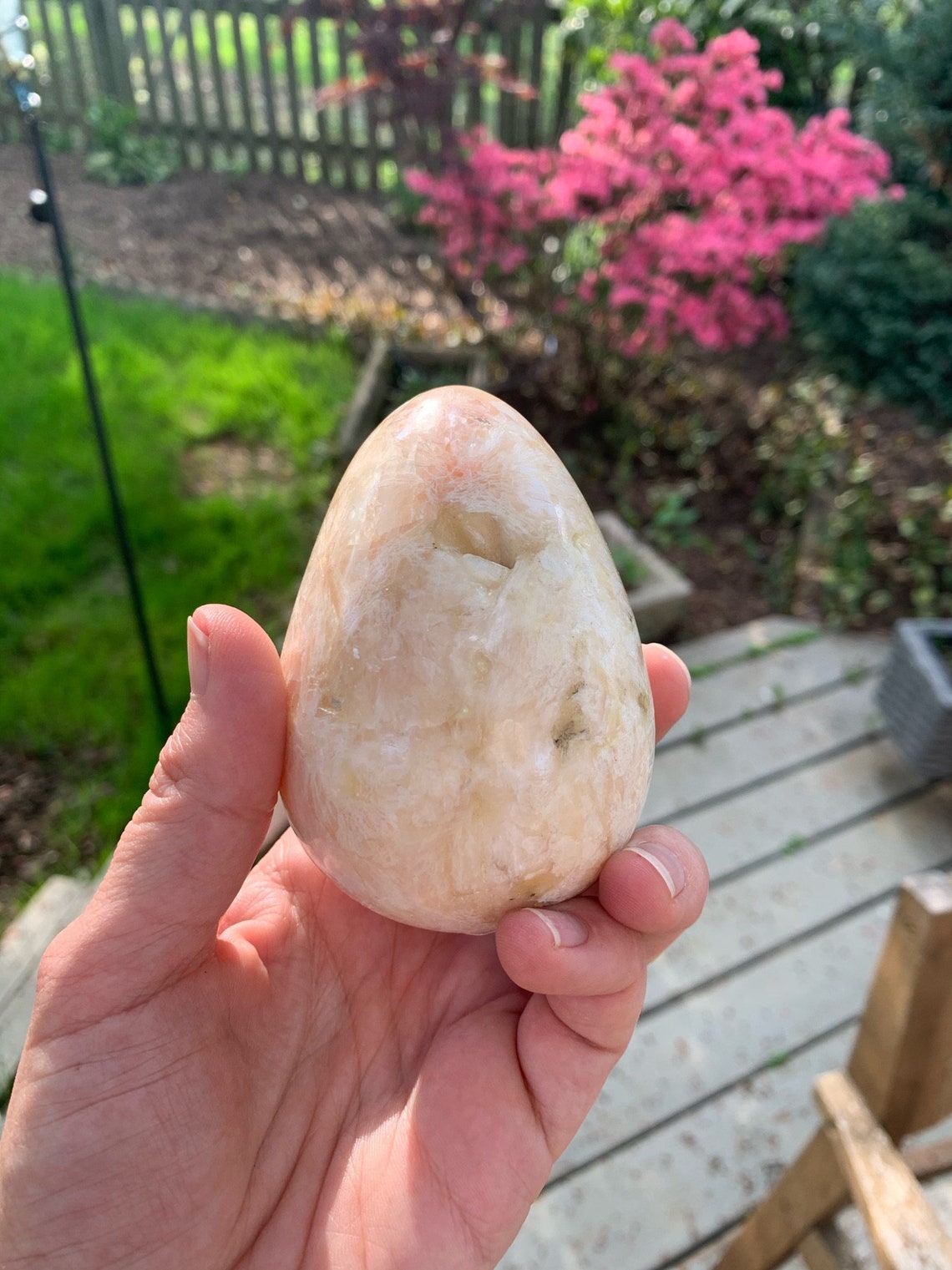 Peach Stilbite Egg Polished Stilbite Cluster Healing Crystal - Etsy