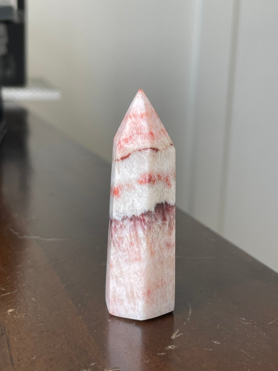 Banded Calcite Crystal Tower | Tricolor Calcite Point - Etsy