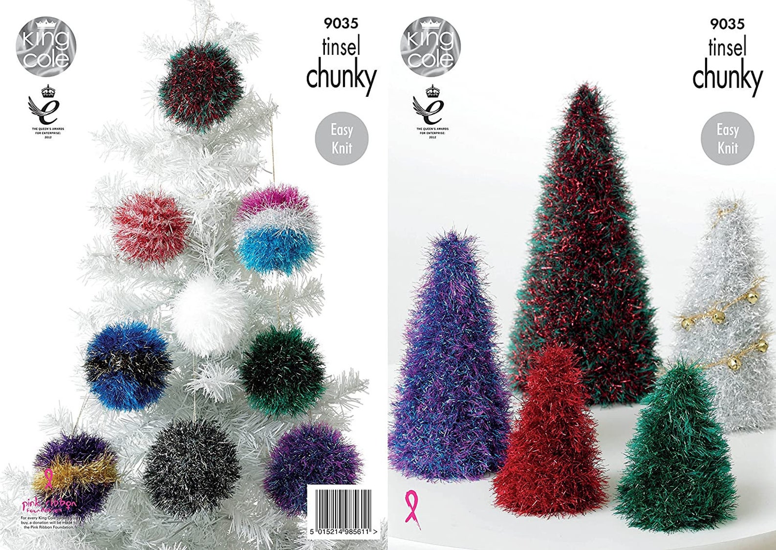 King Cole Tinsel Chunky 50g Knitting Yarn Crochet Patterns - Etsy UK